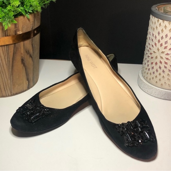 Nine West | Shoes | Nine West Black Flats | Poshmark